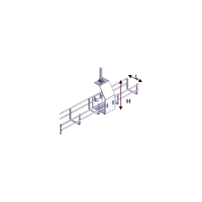 Suspente pour chemin de câble fil largeur 50 et 100 mm