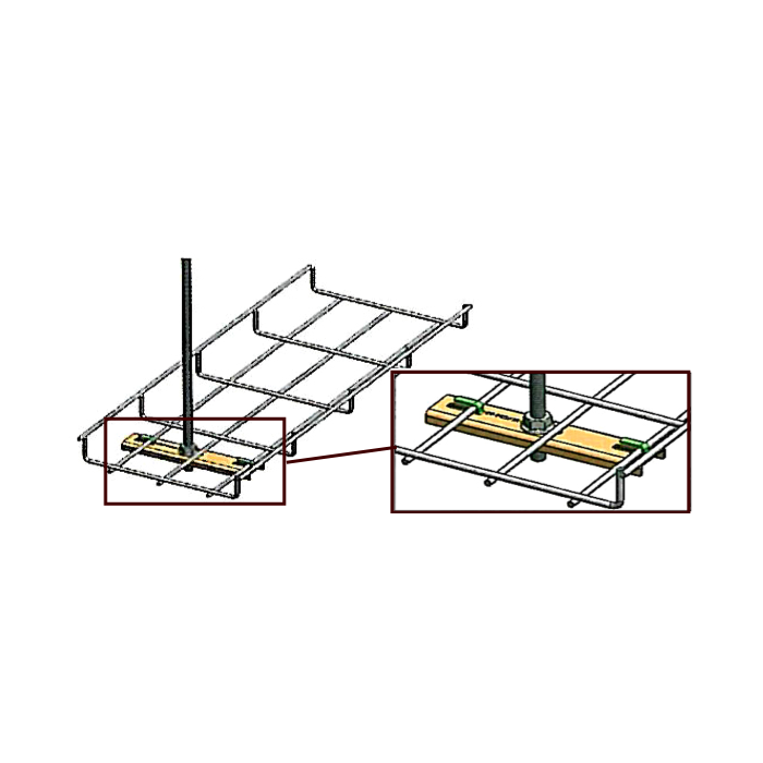 Traverse pour chemin de câble fil