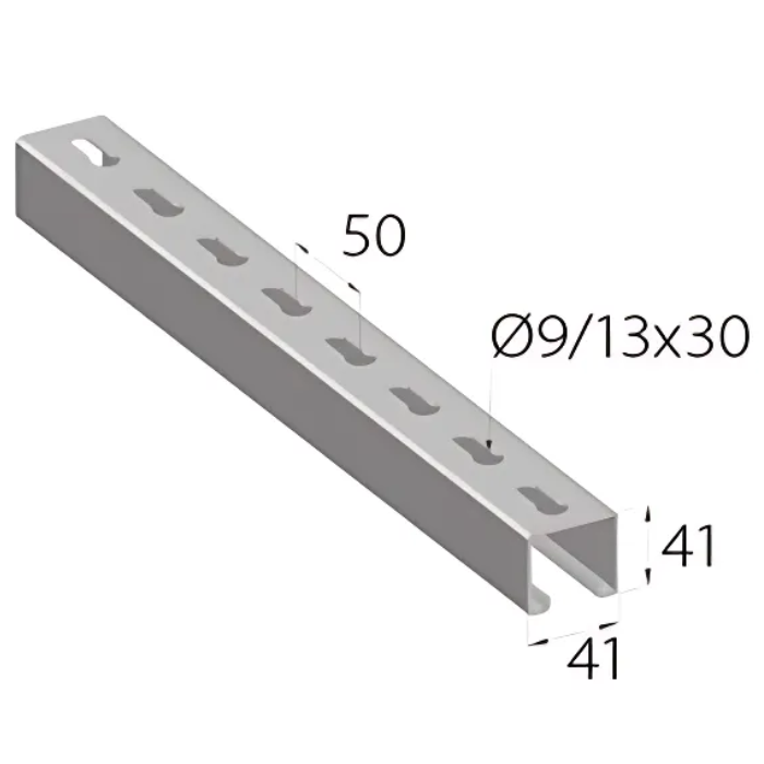 Rail Perforé Type ASTRUT – Solution de Montage Industrielle